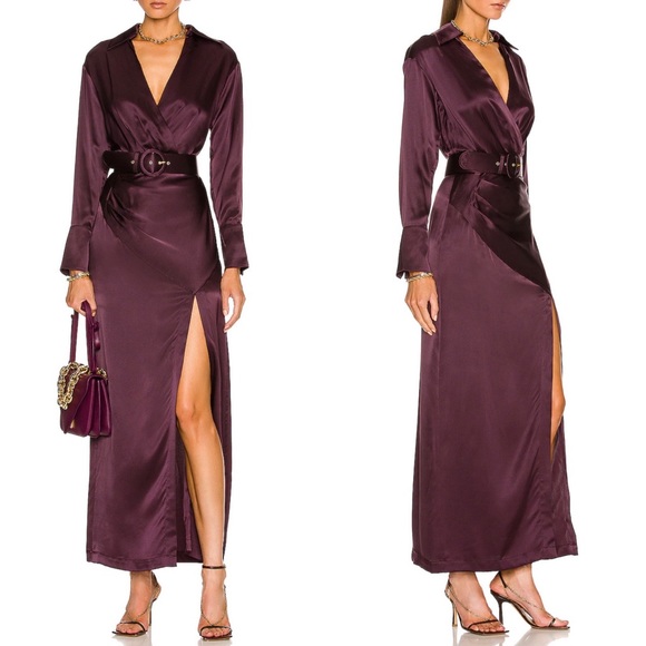 NICHOLAS | Dresses | Nicholas Electra Deep V Crossover Gown 6 | Poshmark